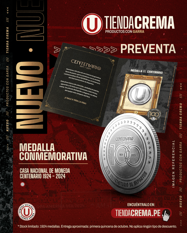 Preventa - Medalla Conmemorativa Centenario – Tienda Oficial ...